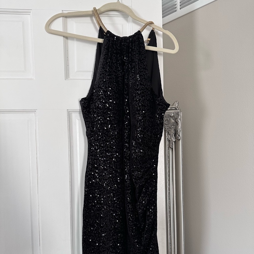 Black Sequence Evening Dress! - Gem